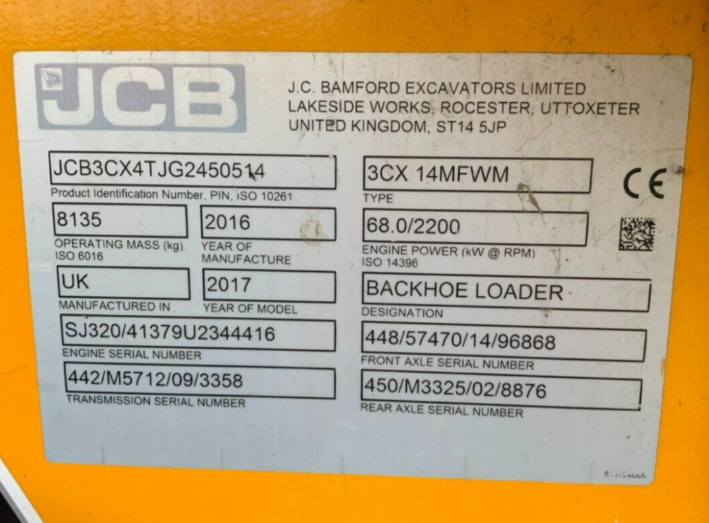 JCB 3CX SITEMASTER BACKHOE LOADER – GME